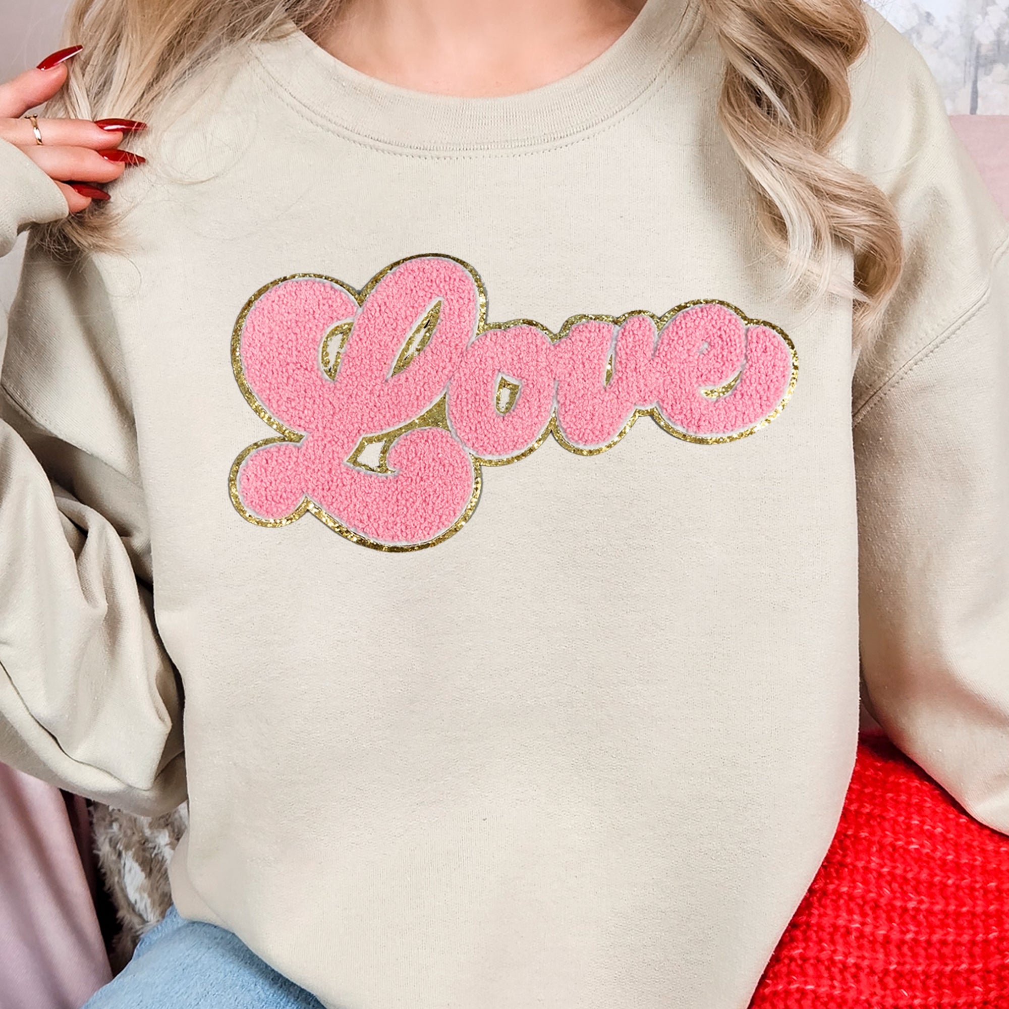 Love Chenille Patch - Light Pink – RCS Blanks